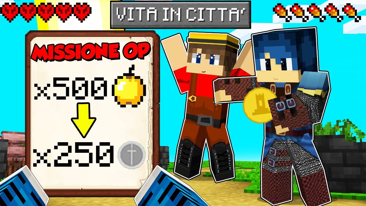 LA PRIMA MISSIONE OP PER IL VILLAGGIO!! - VITA IN CITTA 2 Minecraft ITA ...