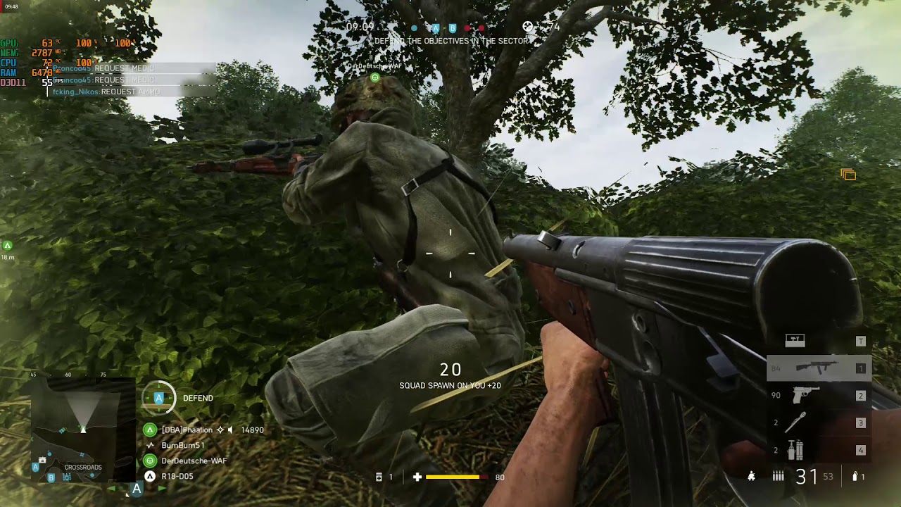 Battlefield™ V i5 4460 +rx 580(8gb VRAM) + 8gb ram - YouTube