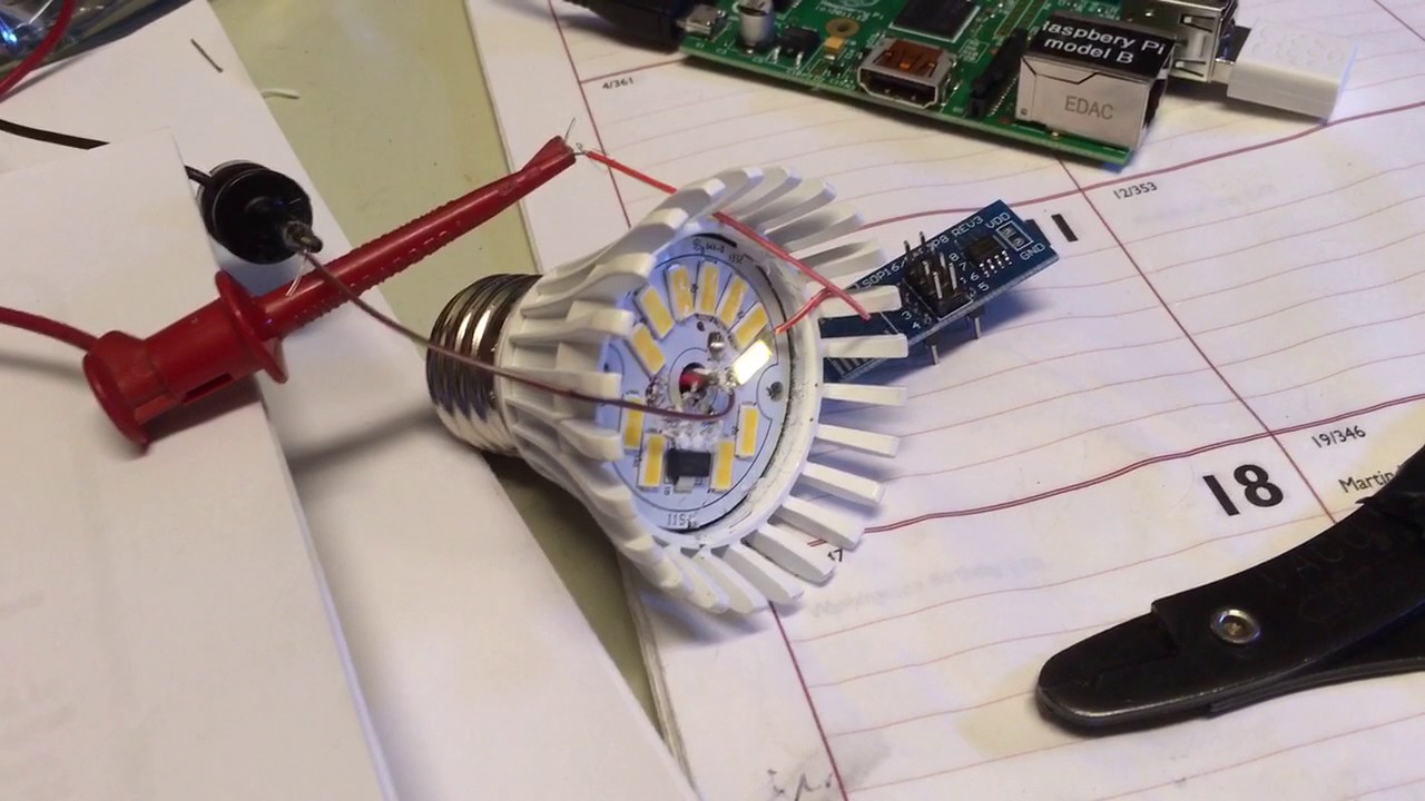 Inside a household LED light bulb - YouTube
