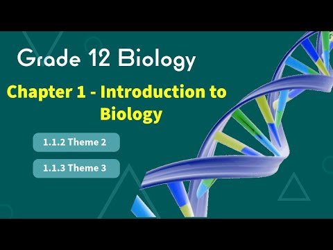 Grade 12 Biology: Chapter 1 - Introduction to Biology (part 2) - YouTube