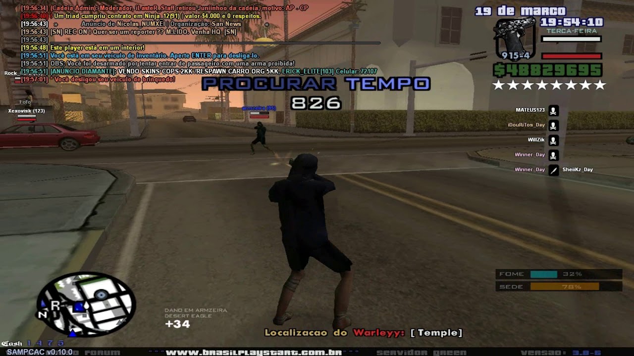 Desanimado De Samp [Brasil Play Start] - YouTube