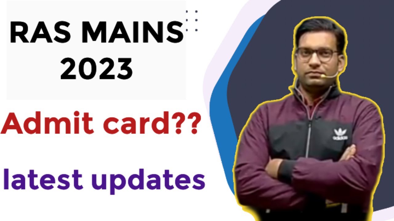 RAS mains 2023 postponed news | ras mains 2023 admit card | ras main ...