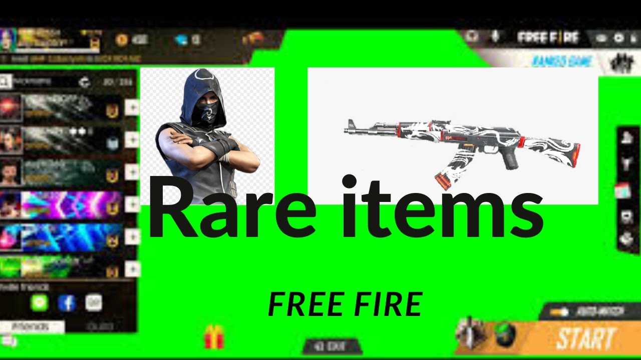 Top 10 most rare and demanding items in free fire // Mr. Immortal ...