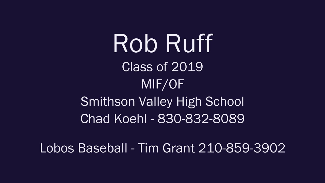 Rob Ruff Hitting Video2 - YouTube