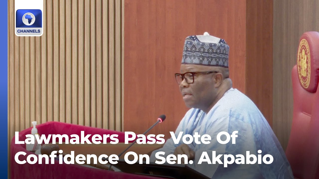 Senate Plenary: Lawmakers Pass Vote Of Confidence On Sen Akpabio - YouTube