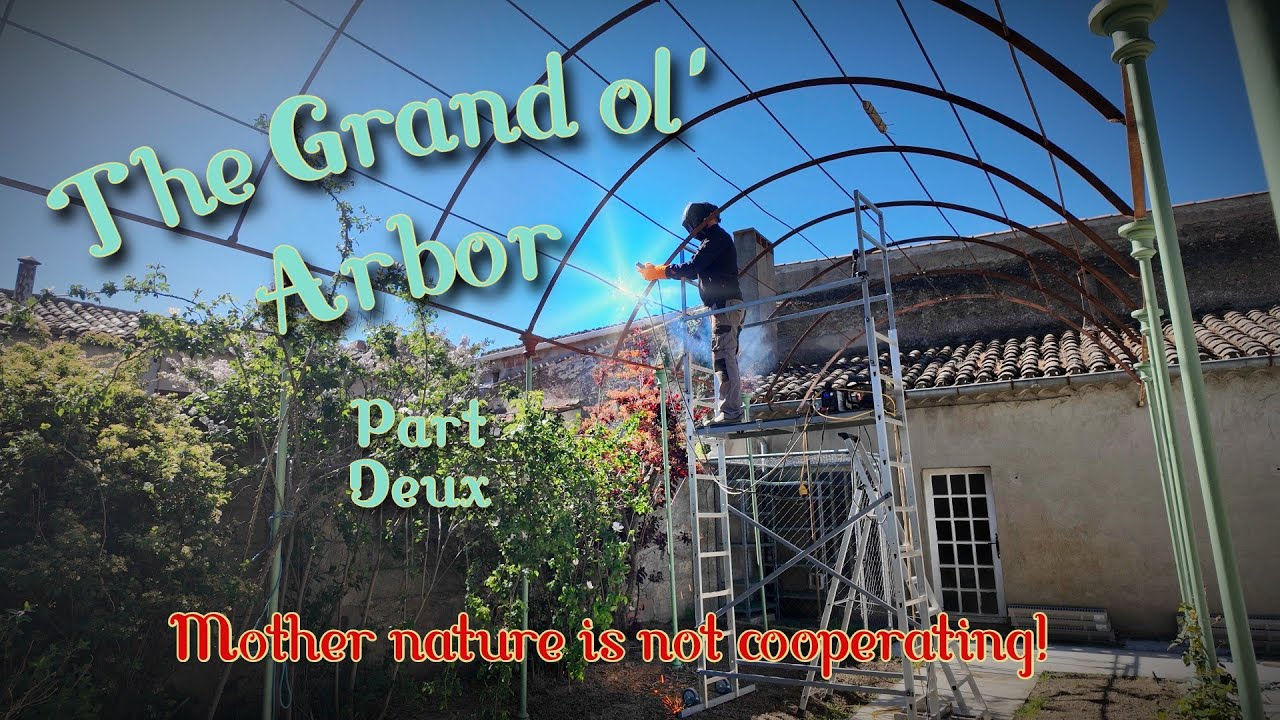 Mother Nature Thwarts My Antique Arbor Repair! - YouTube