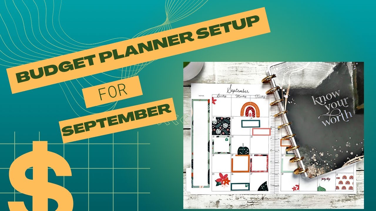 Plan With Me | September Budget Planner Setup - YouTube