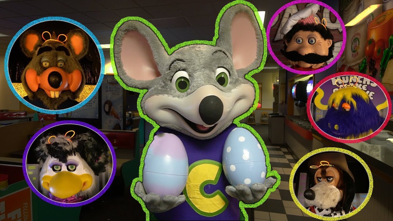 Chuck E Cheese Neon Nights Friday Double Surprise Eggs Toys - YouTube
