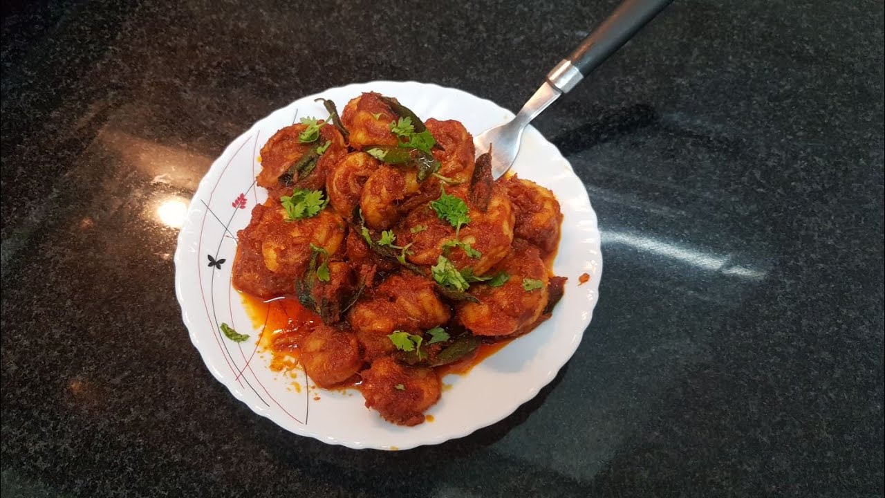 Prawn Tawa Fry | Prawn Recipe - YouTube