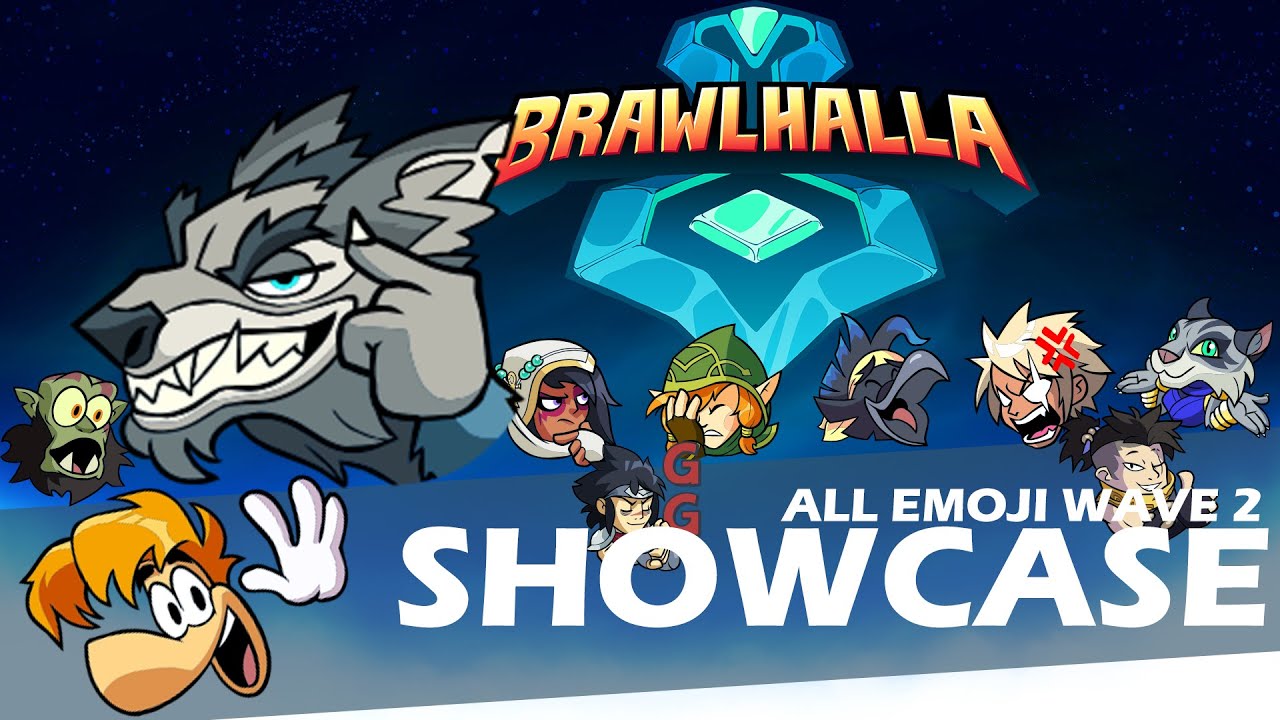 Brawlhalla Emoji Skins WAVE 2 Showcase - YouTube