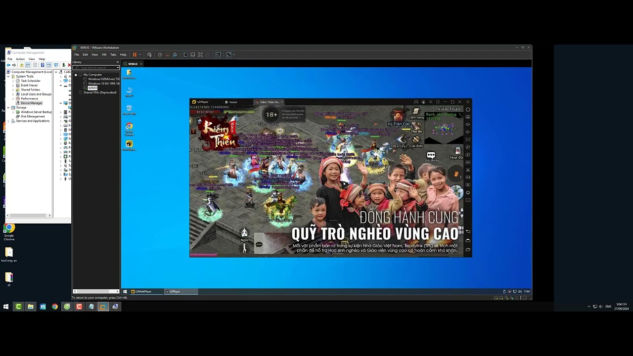 GIẢ LẬP LDPLAYER TRÊN MÁY ẢO VMWARE LOGIN NHIỀU ACC CHƠI CÁC GAME MOBILE 3D GIÚP CHECK OUT - YouTube