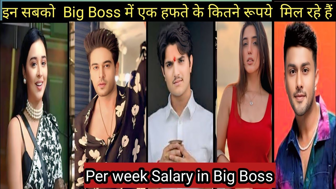 Per day Salary On Big Boss 19 Contestants | Rupees Per Episode | Mridul ...