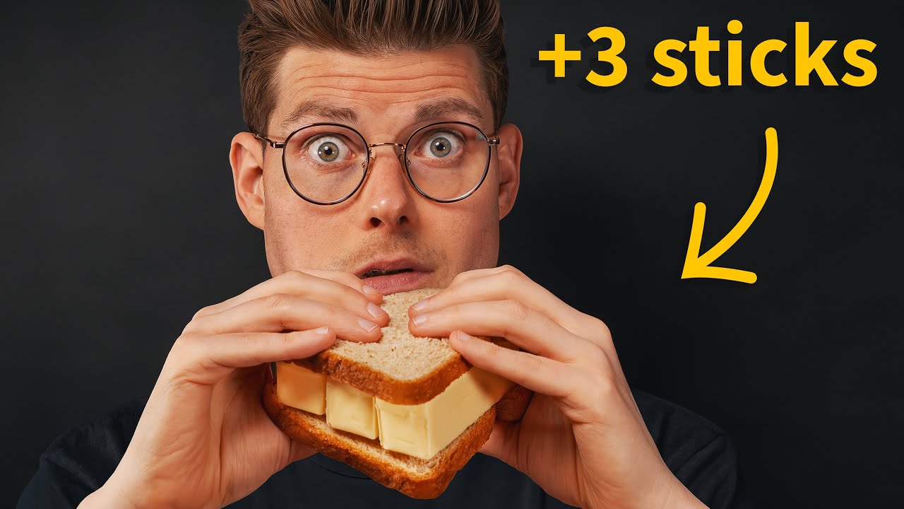 I Tried Eating as Many Sticks of Butter as Possible - YouTube