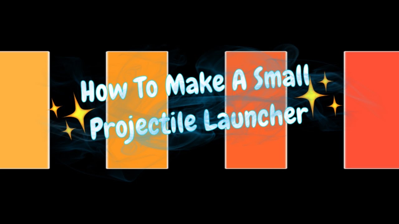How To Make A Small Projectile Launcher - YouTube