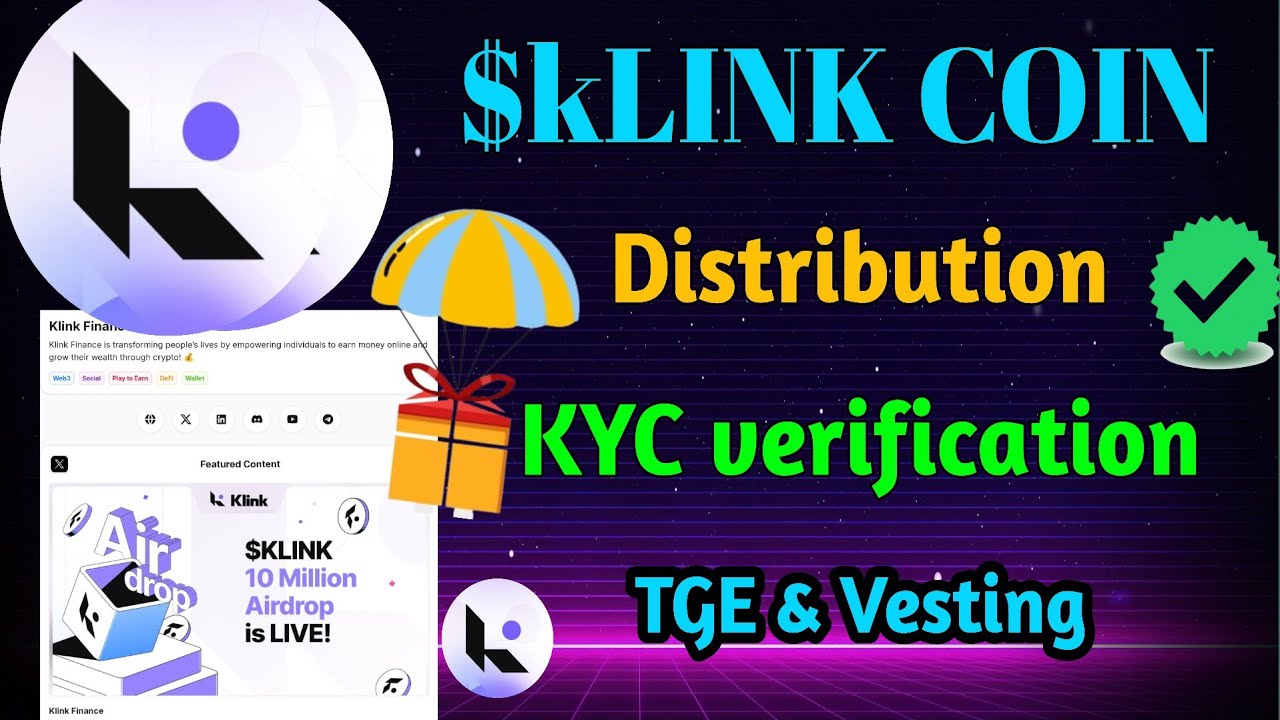 🚨 $KLINK Airdrop Distribution Update | klink wallet 10m klink token ...