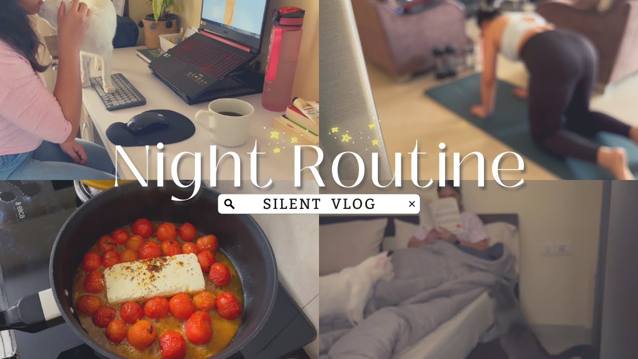 My Cozy and Relaxing Night Routine | Silent Vlog ~ Aesthetic - YouTube