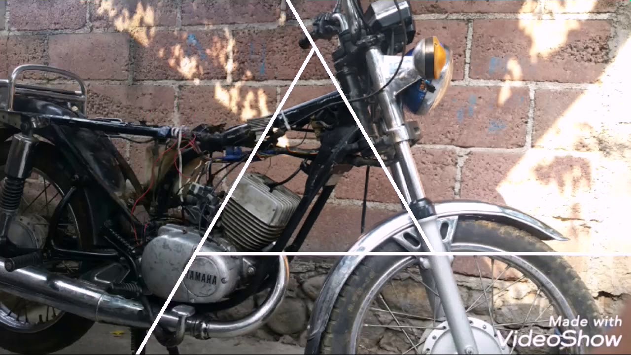 Yamaha rx100 con motor rxz100 - YouTube