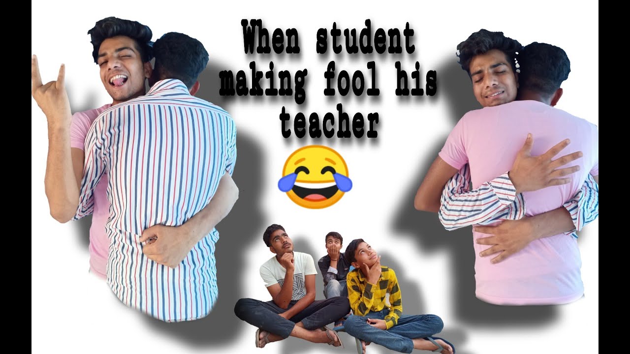 When student making fool his teacher 😂😂 funny comedy 😂😂 - YouTube