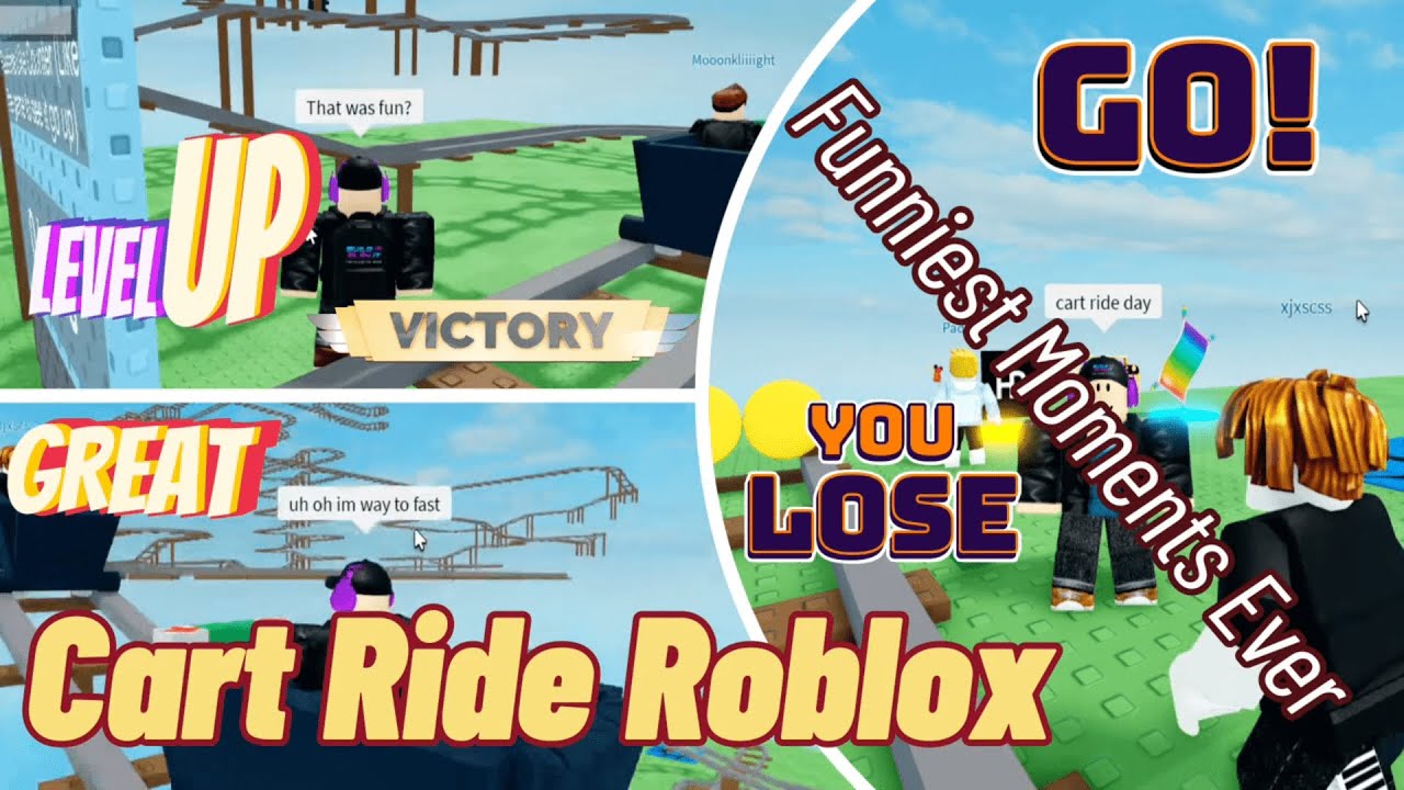 Roblox Roblox Cart Ride Funny Moments Great Editing And Effects Pc
