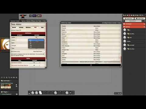 Demo of the Savage Worlds Character Creator app in SWADE Item Tables for Foundry VTT - YouTube