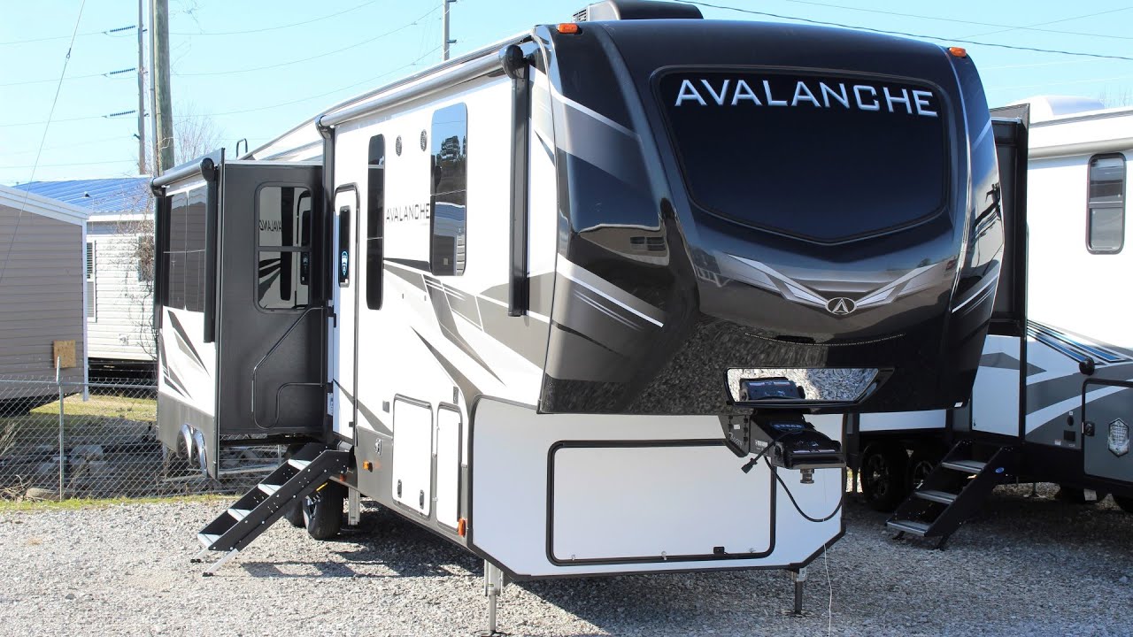 Rear Living Luxury Fifth Wheel. 2021 Keystone Avalanche 312RS - YouTube