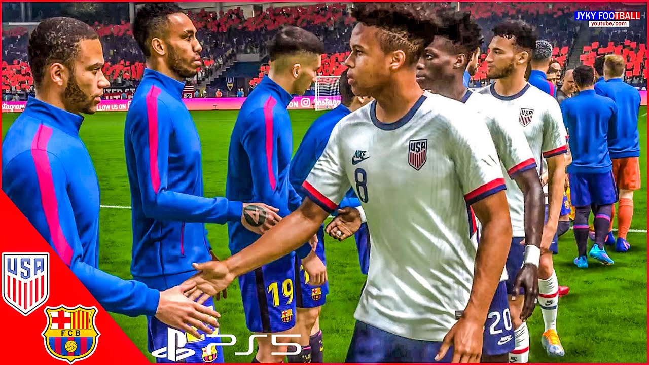 USA vs BARCELONA FC 🔥- Full Match All Goals HD - PS5 Next Gen Gameplay ...