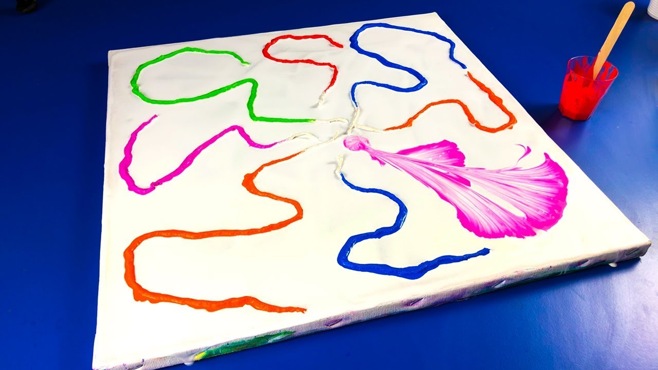 A Gorgeous Flower - Acrylic String Pull Colorful Petals - YouTube