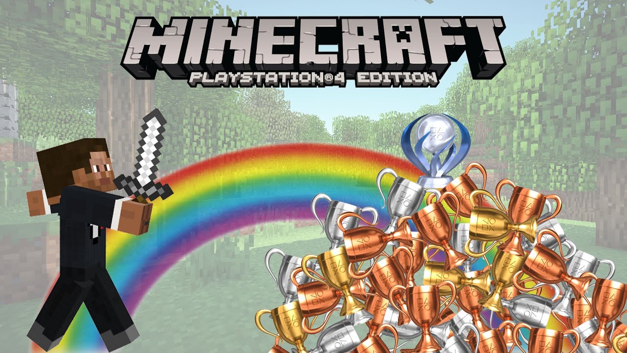 TROPHY PARADISE! - Minecraft PS4 Survival Let's Play - #1 - YouTube