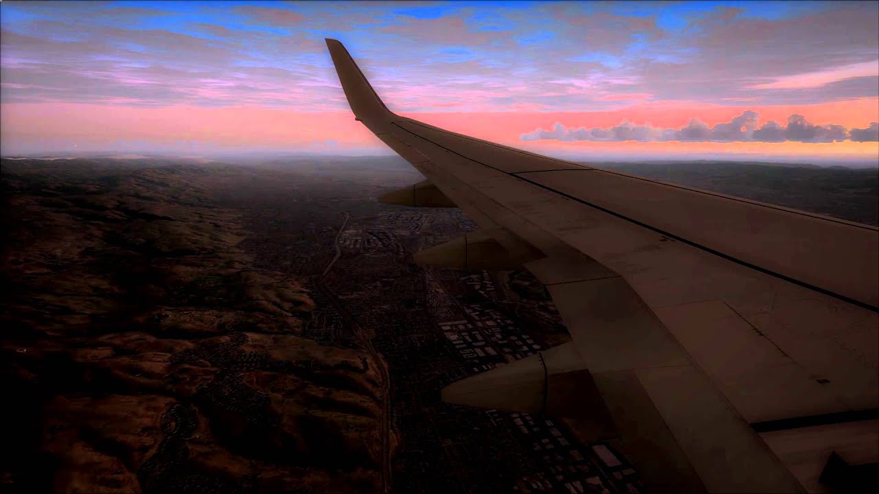 FSX Landing San Francisco KSFO REX 4 Texture Direct - YouTube