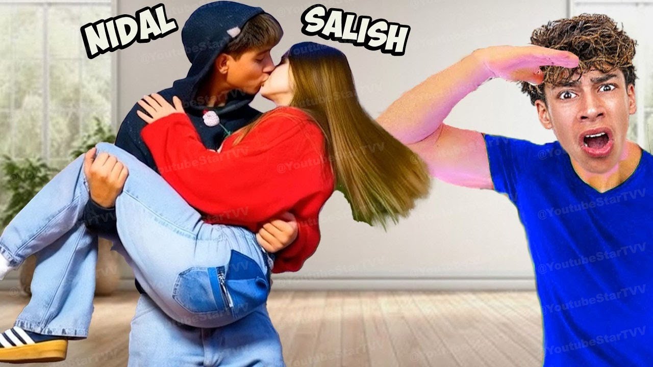 Salish & Nidal KISS ON CAMERA.. (Ferran is ANGRY)😱 - YouTube