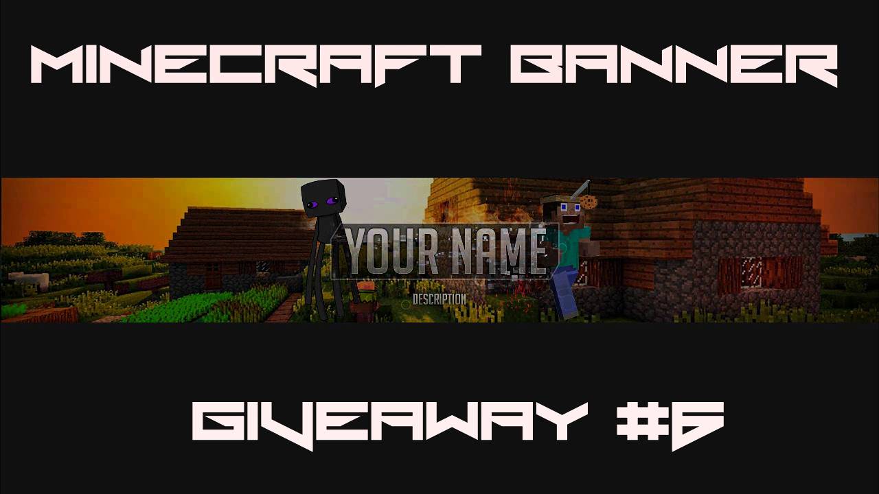 cool free minecraft banner template #6 PSD - YouTube
