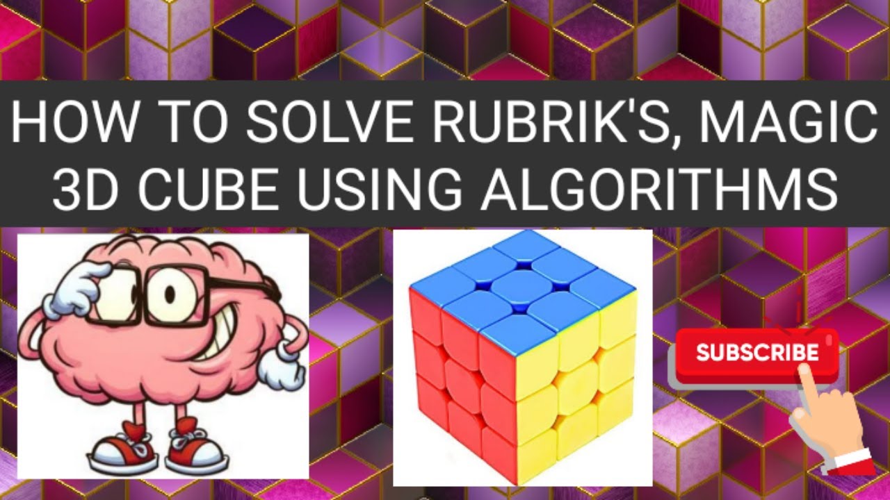 RUBRIK'S CUBE 3*3*3 SOLVING TUTORIAL |BEST 3D PUZZLE GAME 😃 - YouTube