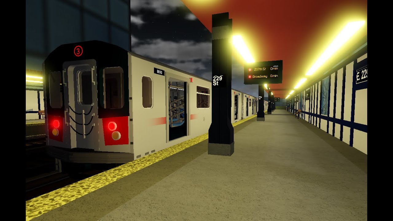 Roblox NYC Subway:Automated 3 train Full Ride as R142 - YouTube