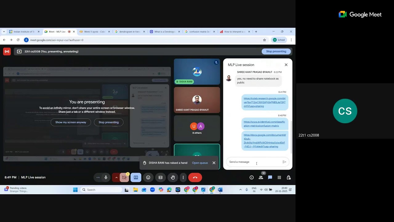 MLP Live session 2 Week 9 - YouTube