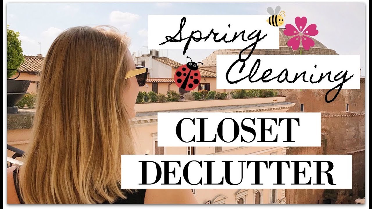 MINIMALISM: MY CLOSET DECLUTTER (SPRING) - YouTube