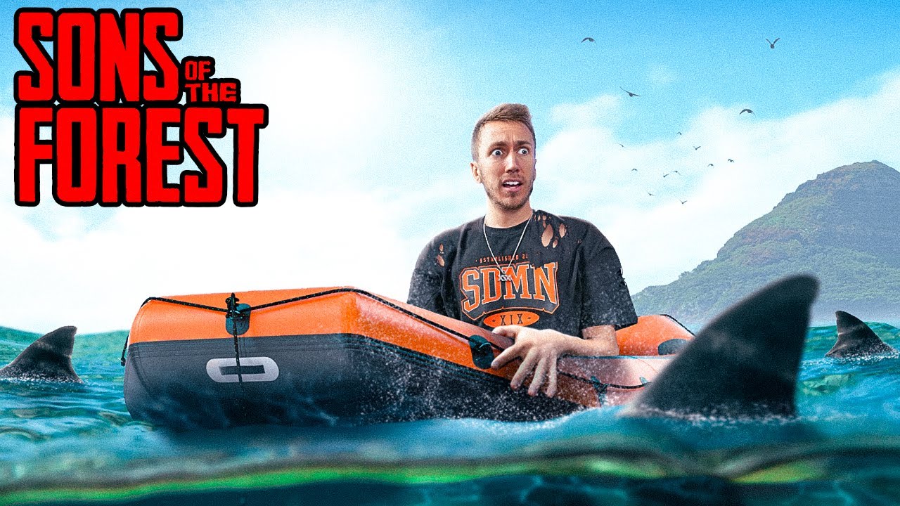 SHARKS TRAPPED US IN SONS OF THE FOREST - YouTube