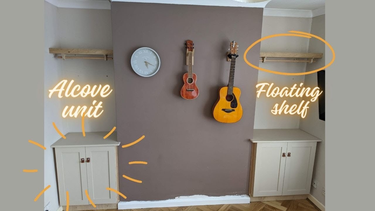 DIY Alcove Unit and Floating Shelf - Transform Your Space! - YouTube