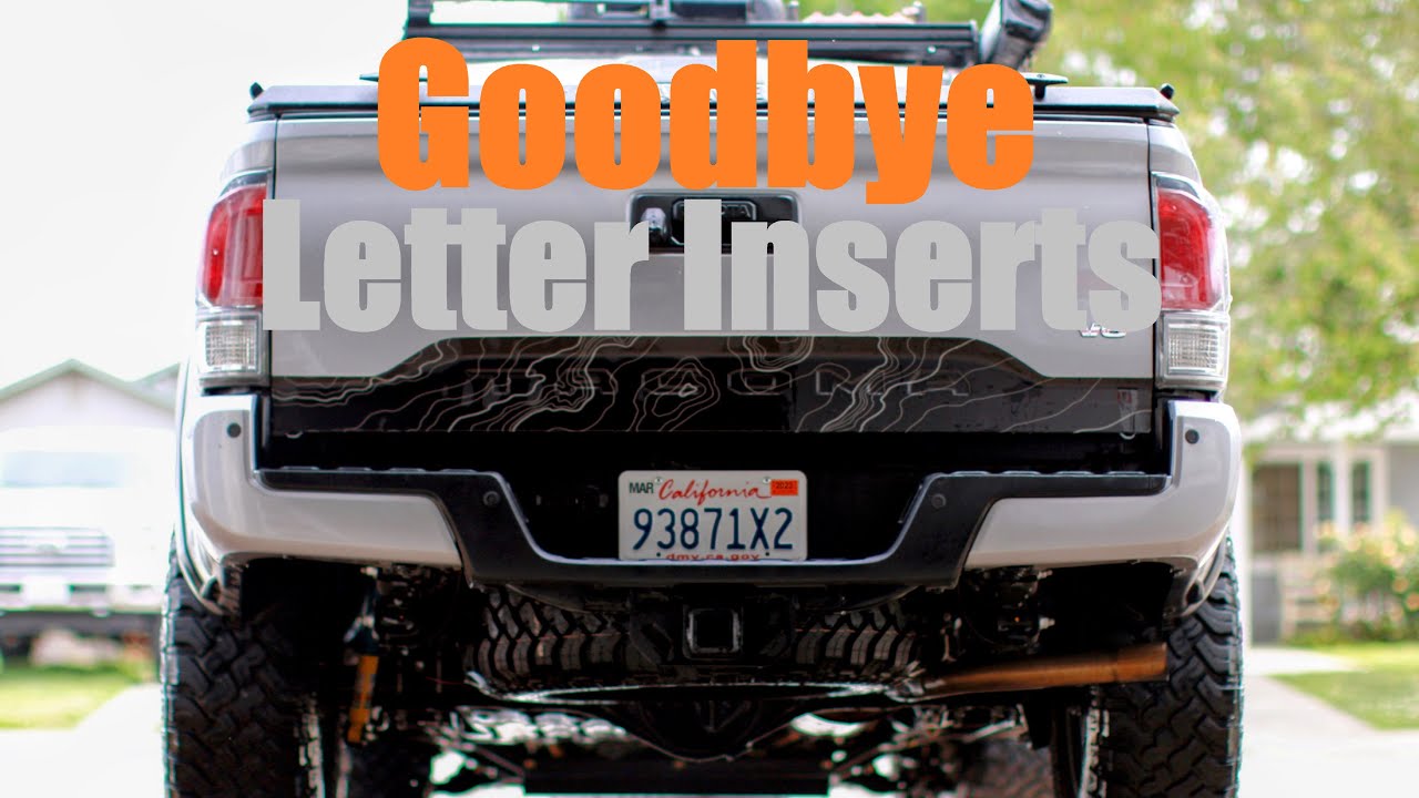 How to Apply Tailgate Vinyl | 3rd Gen Tacoma - YouTube