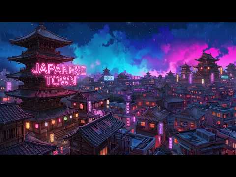 1980s & 90s Vibes 🪭 Japanese Town Ambience & Retro Lofi Hip Hop Beats 🌉 Nostalgic Lofi Rain Playlist