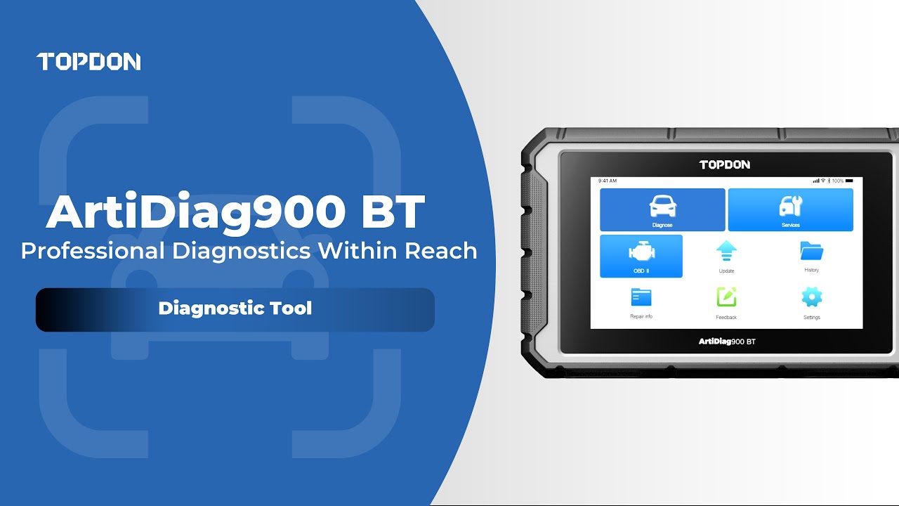 TOPDON ArtiDiag900BT | Professional Diagnostics Within Reach - YouTube