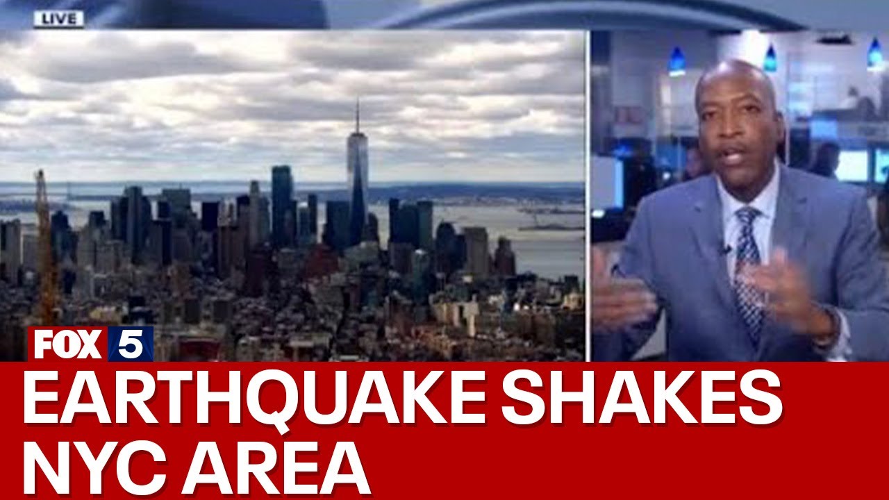 Earthquake shakes New York City area - YouTube