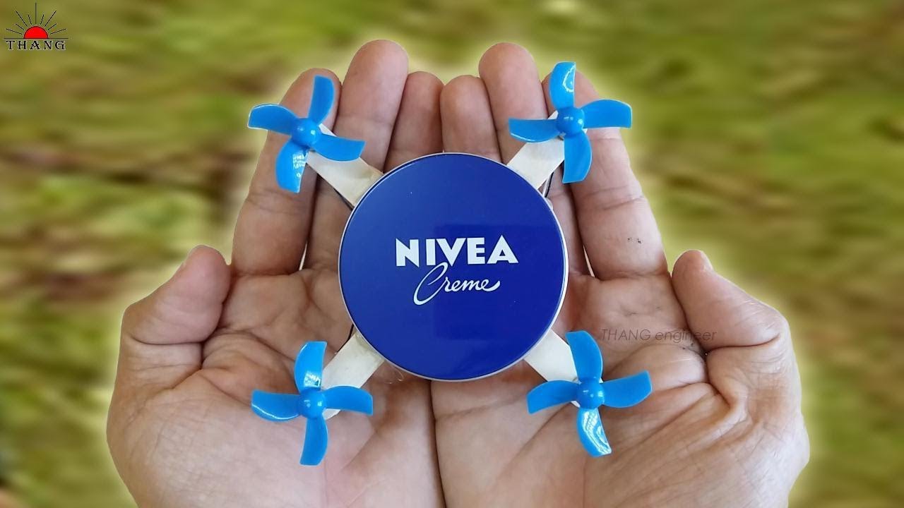 How to make Helicopter with 4 propeller at home very easy - YouTube