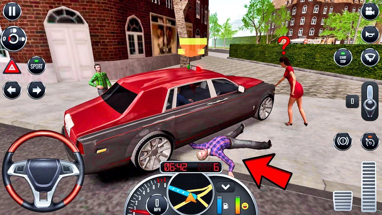 Taxi Sim 2016 #27 - CRAZY DRIVER!😅Taxi Game Android IOS gameplay - YouTube