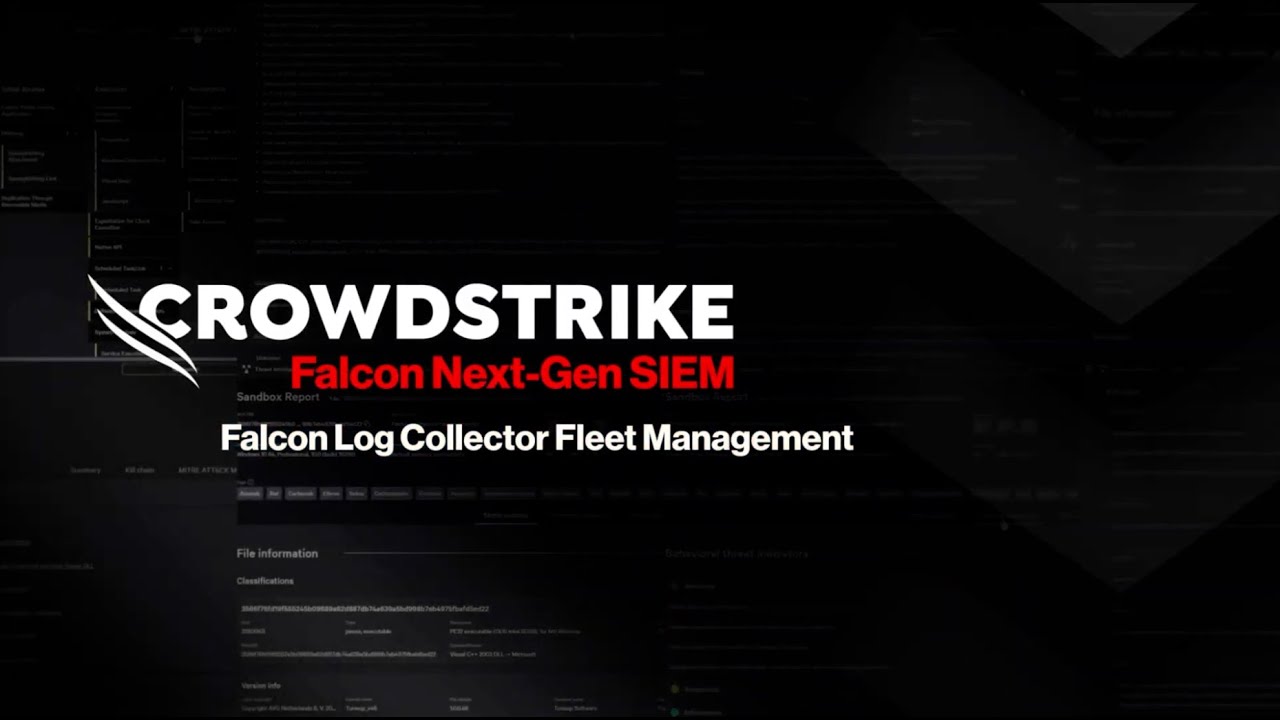 Log Collector Fleet Management with Falcon Next-Gen SIEM - YouTube