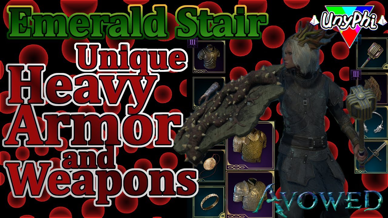 Emerald Stair Unique Warrior Armor and Weapons - Avowed - Death Knight ...