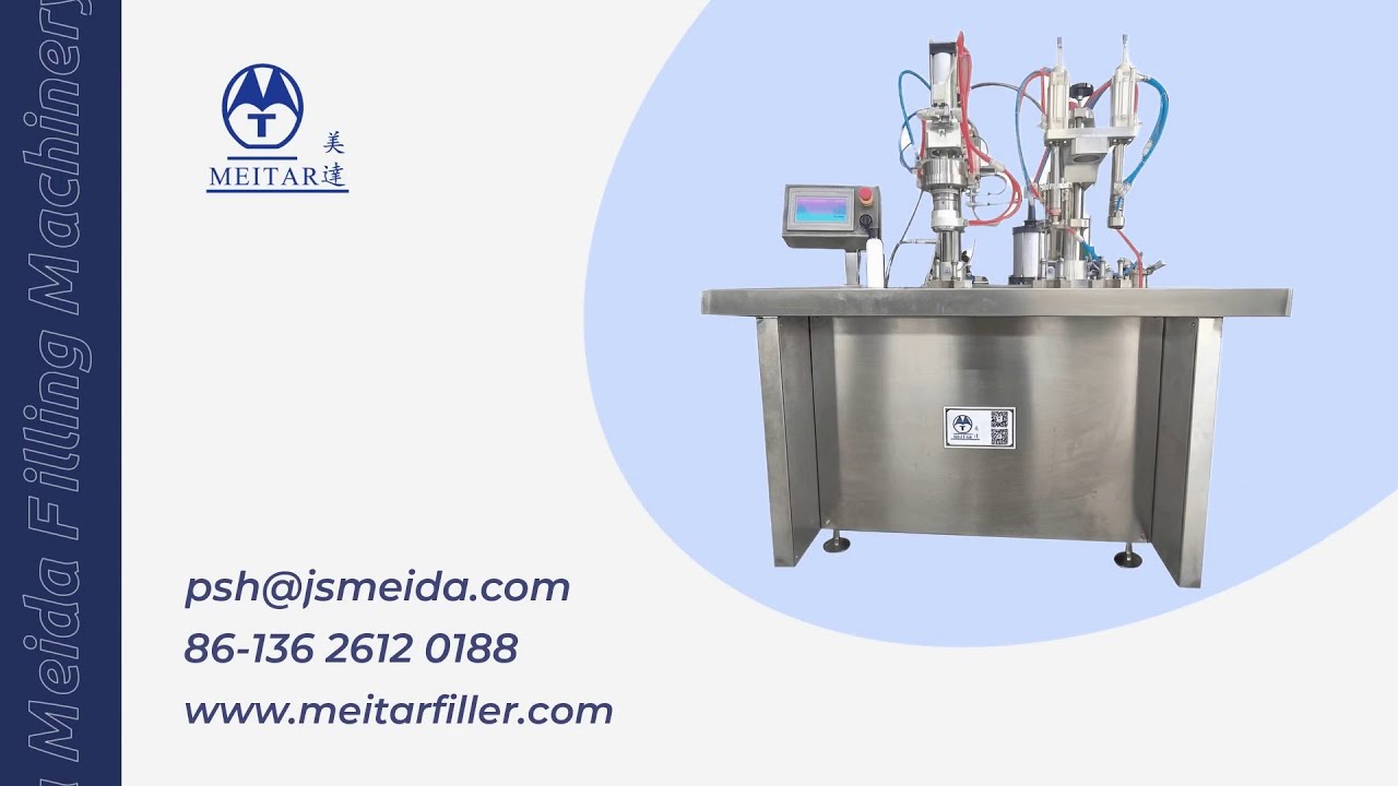 QGBE HFP QGBE-HFP Semi Automatic Bag-on-valve Aerosol Filling Machine ...