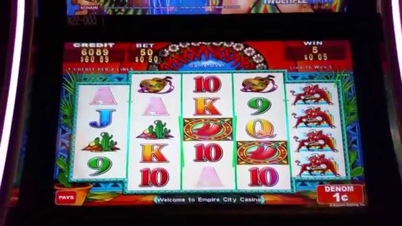 Jumpin Jalapenos slot machine, Empire City casino - YouTube