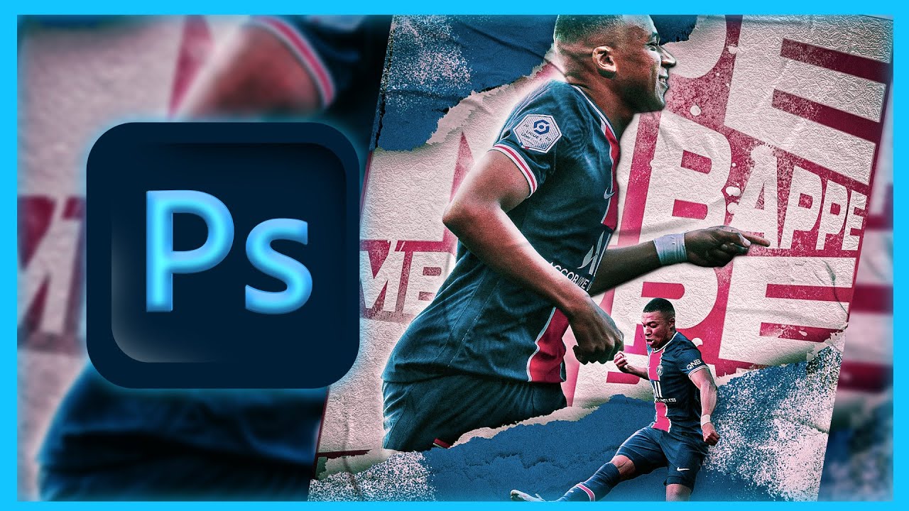 How to make a Mbappé football visual! - Abstract Football Poster ...