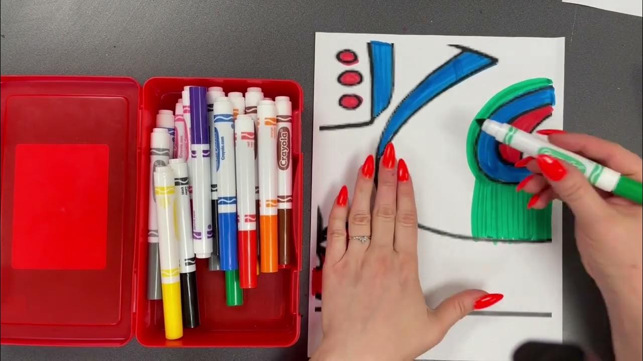 Kindergarten-using markers - YouTube