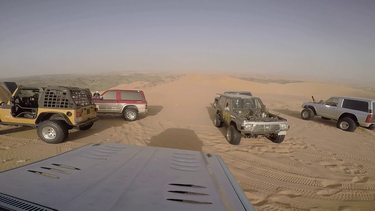 The power of v8 Nissan patrol Ls3 at Mastorah desert KSA - YouTube